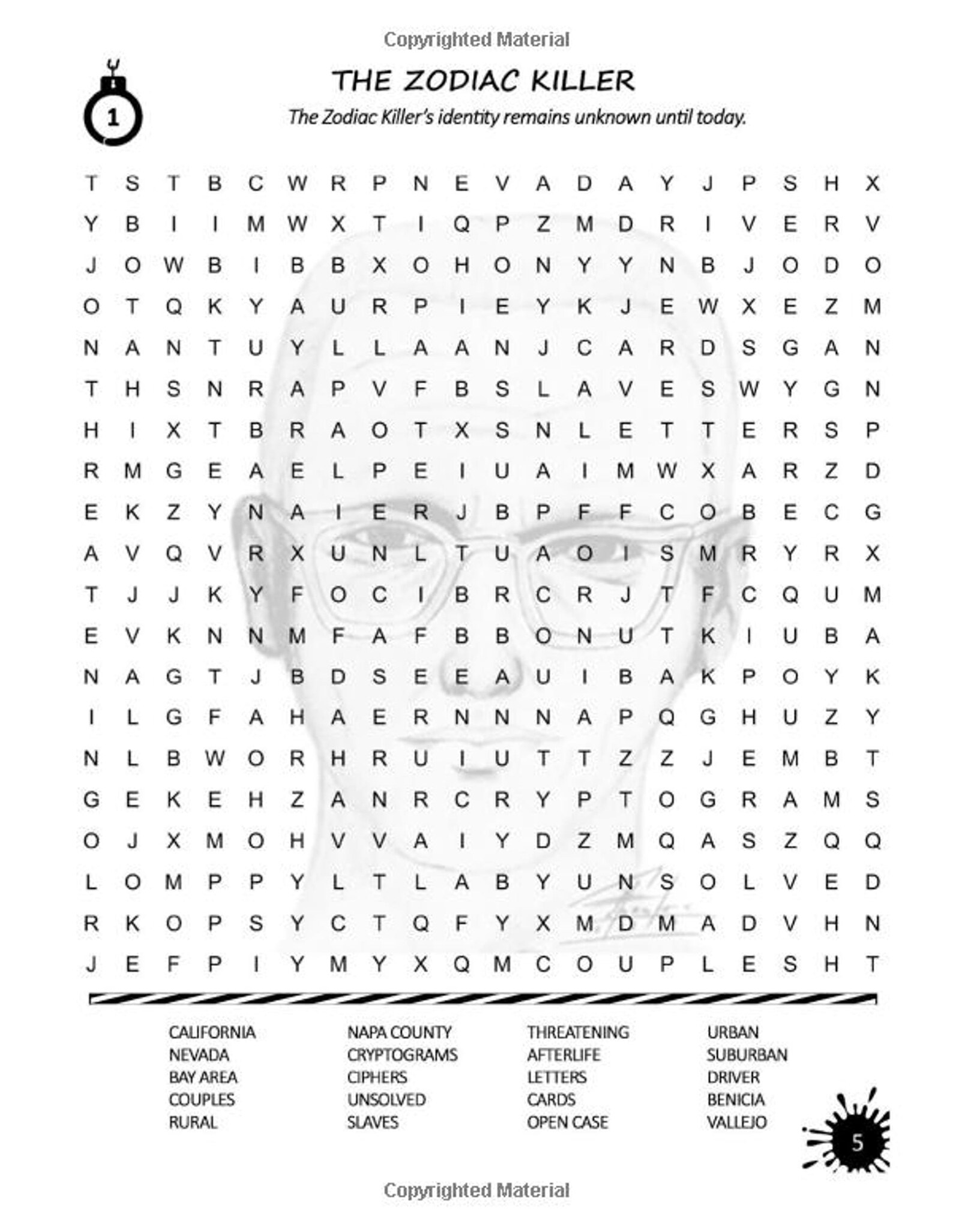 Famous Serial Killers Word Search for Adults A Collection of - Etsy Canada