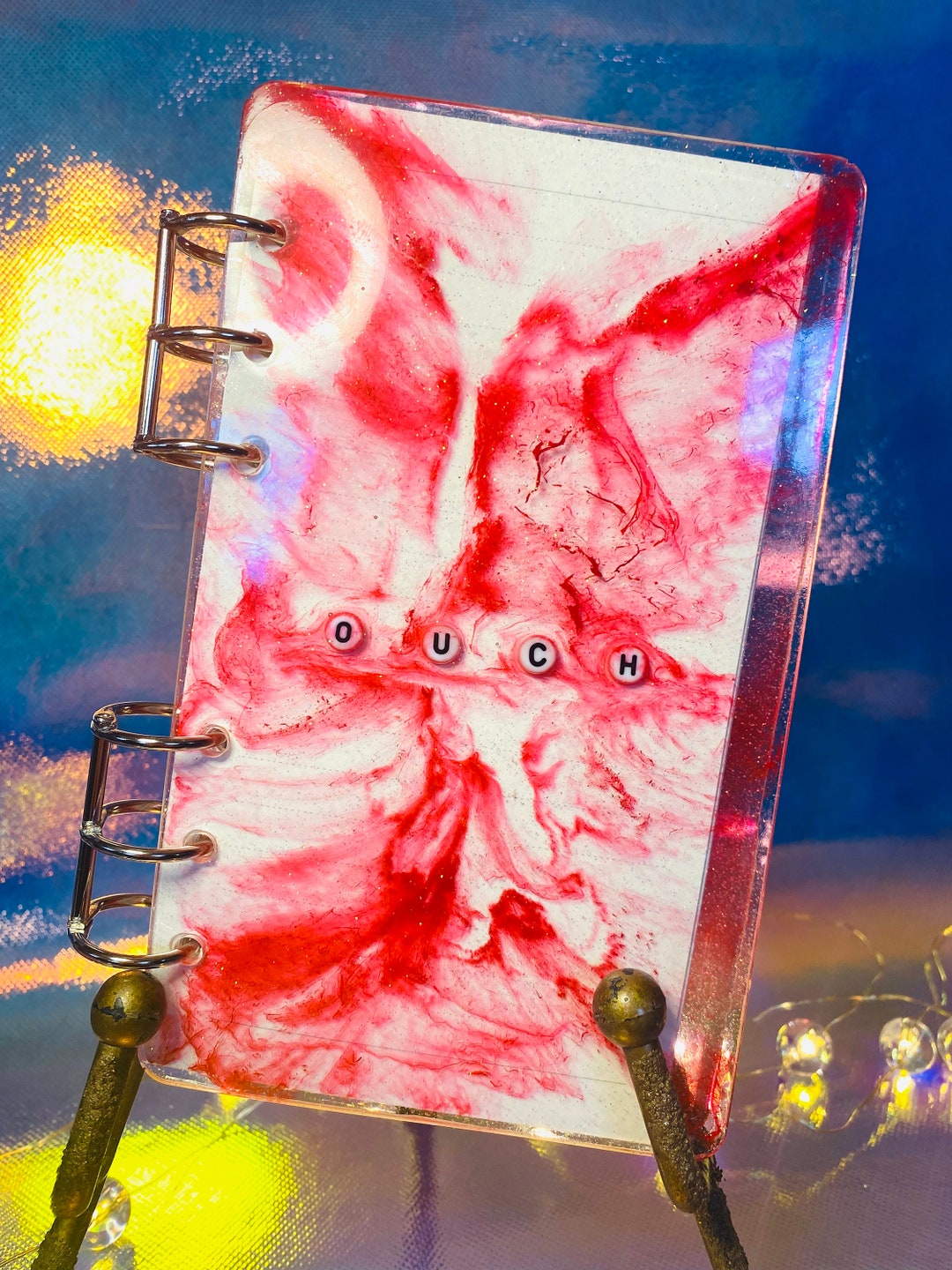 Ouch (fake) Blood Notebook Journal - Etsy