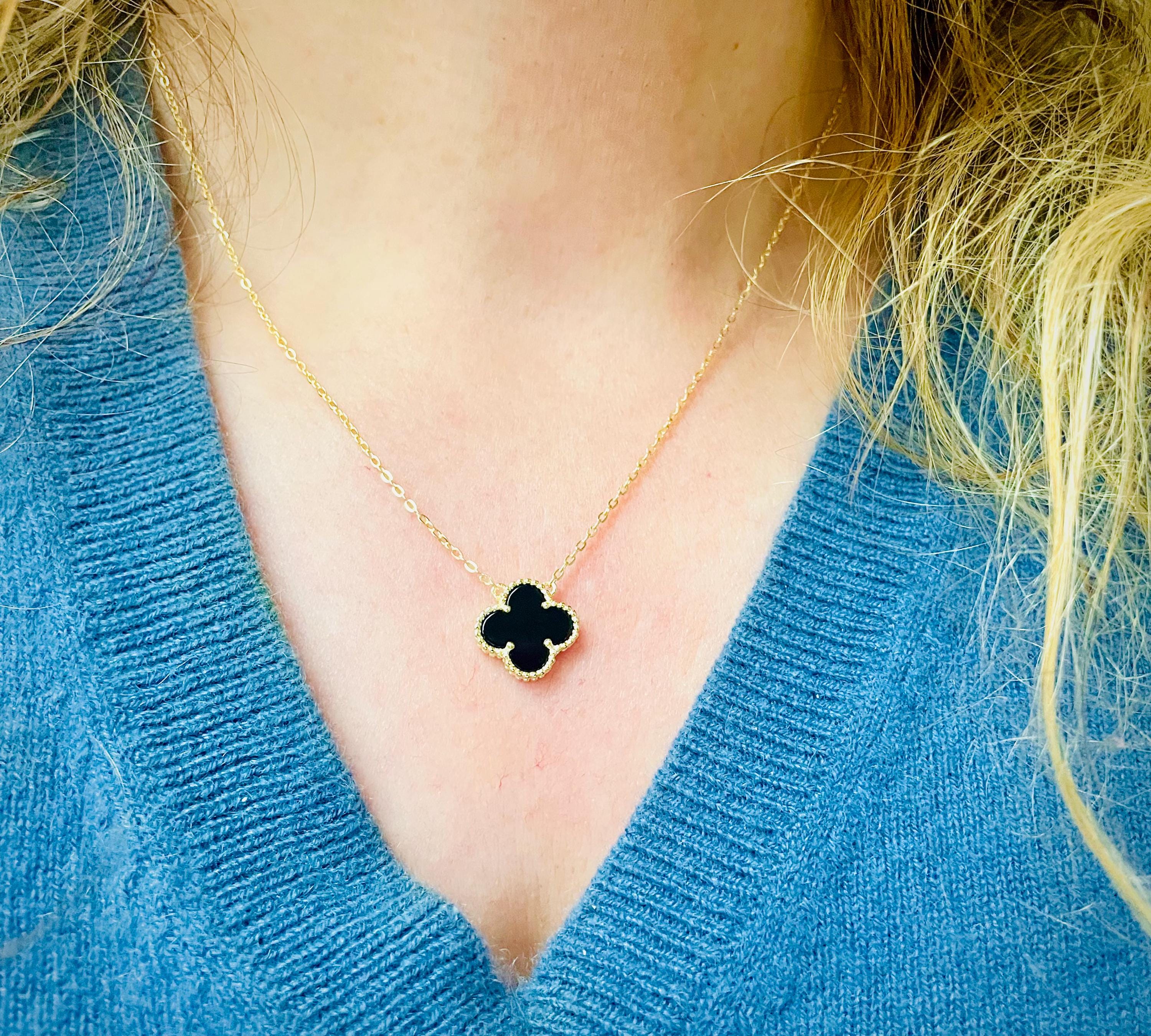 Van cleef necklace etsy store