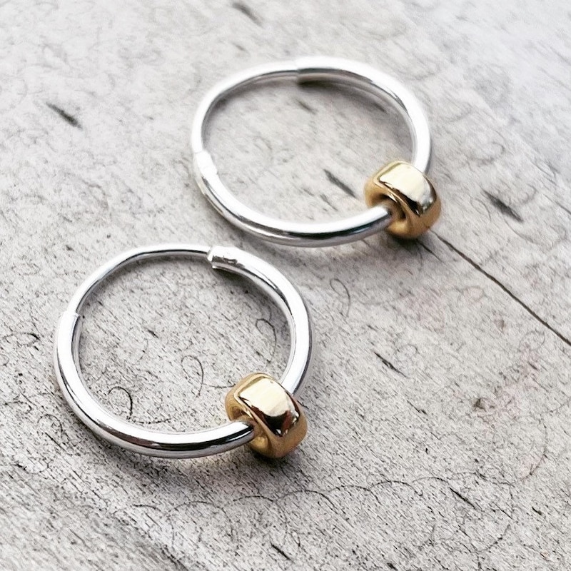 Gold Sleeper Earrings - Etsy UK