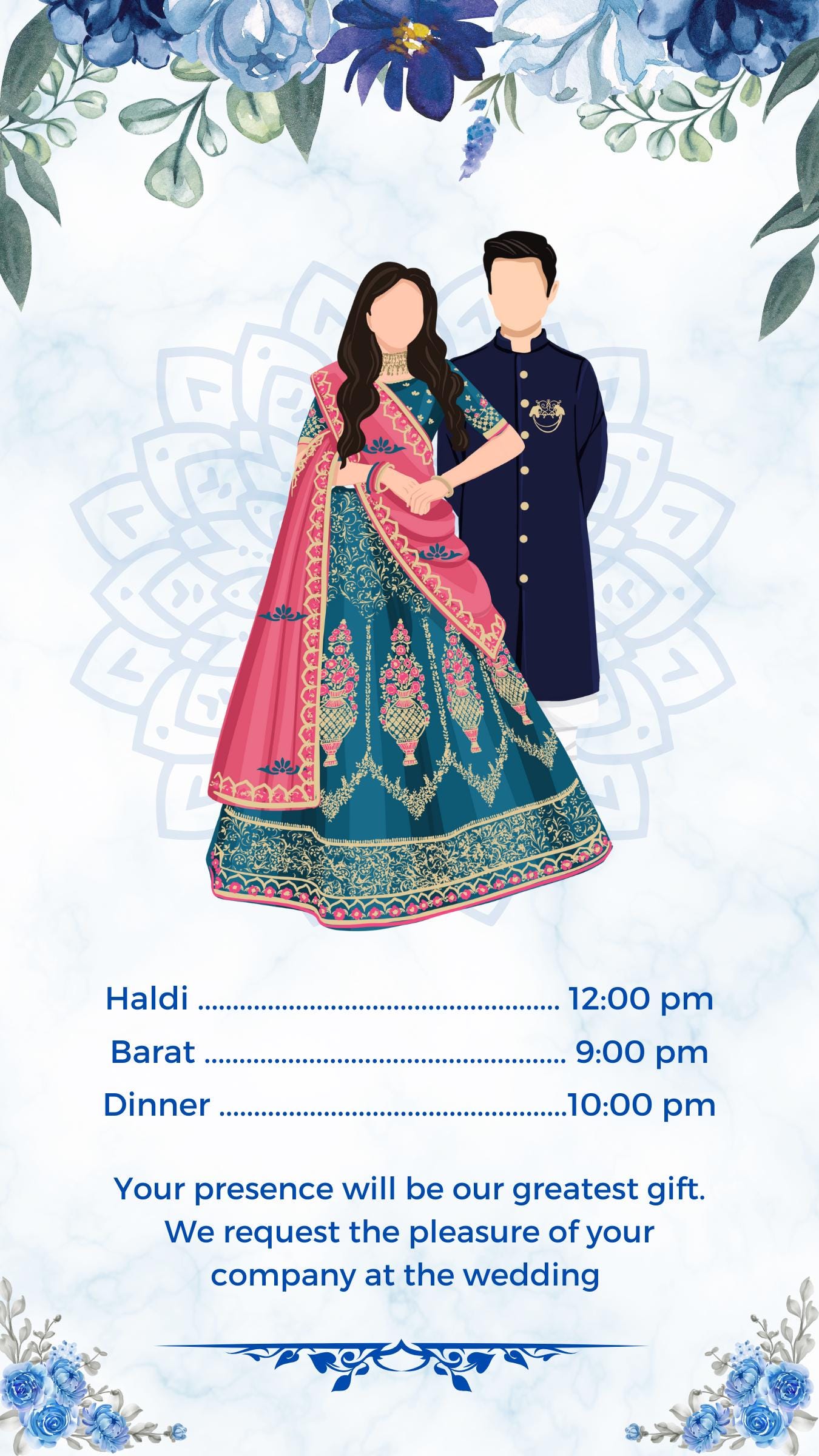 Indian Wedding Invitation || Animated Video Invite || Invitation Card ...