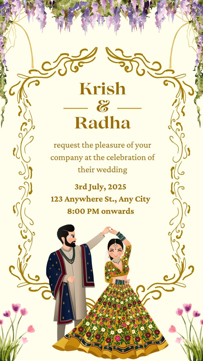 Wedding Invitation || Rich Invite (digital) - Etsy