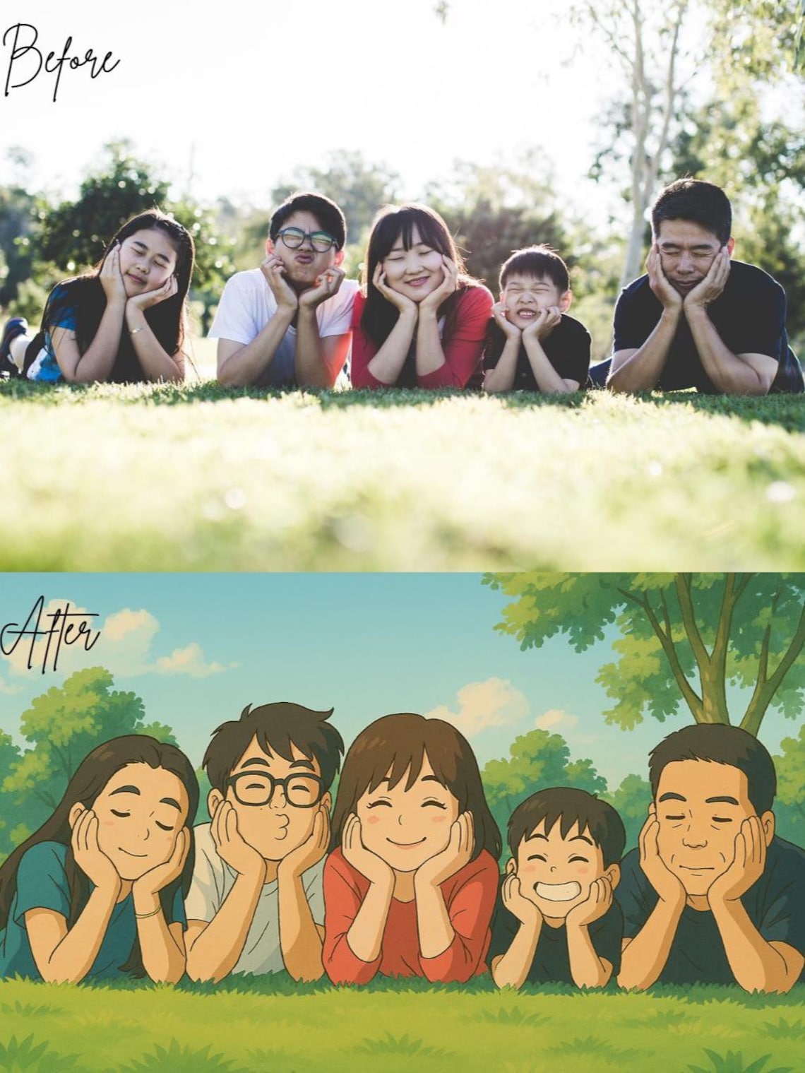 Custome Ghibli Art 5 Image Combo || Convert Your Simple Image to a ...