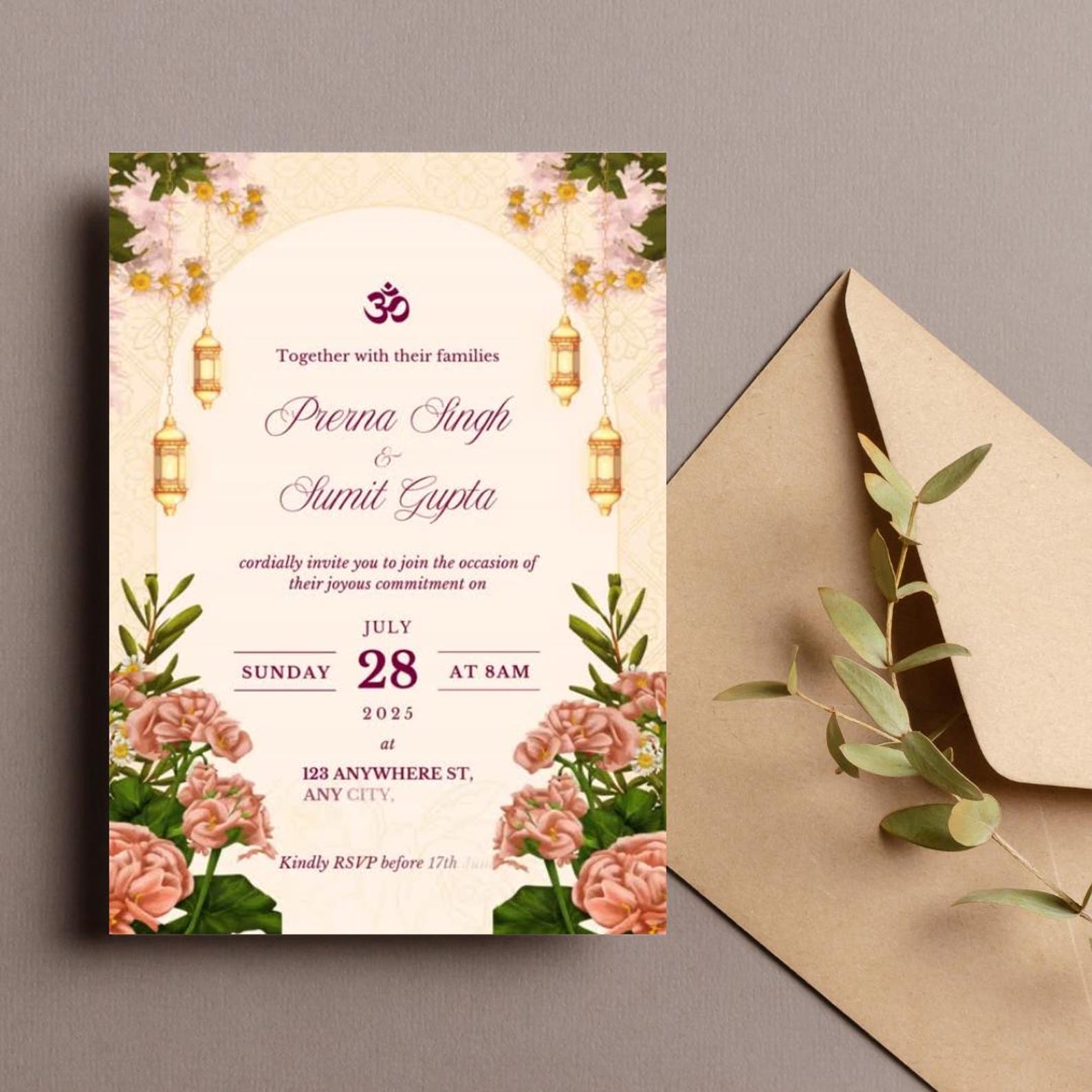 Engagement Invitation: Digital Card Template | Video Invite - Etsy