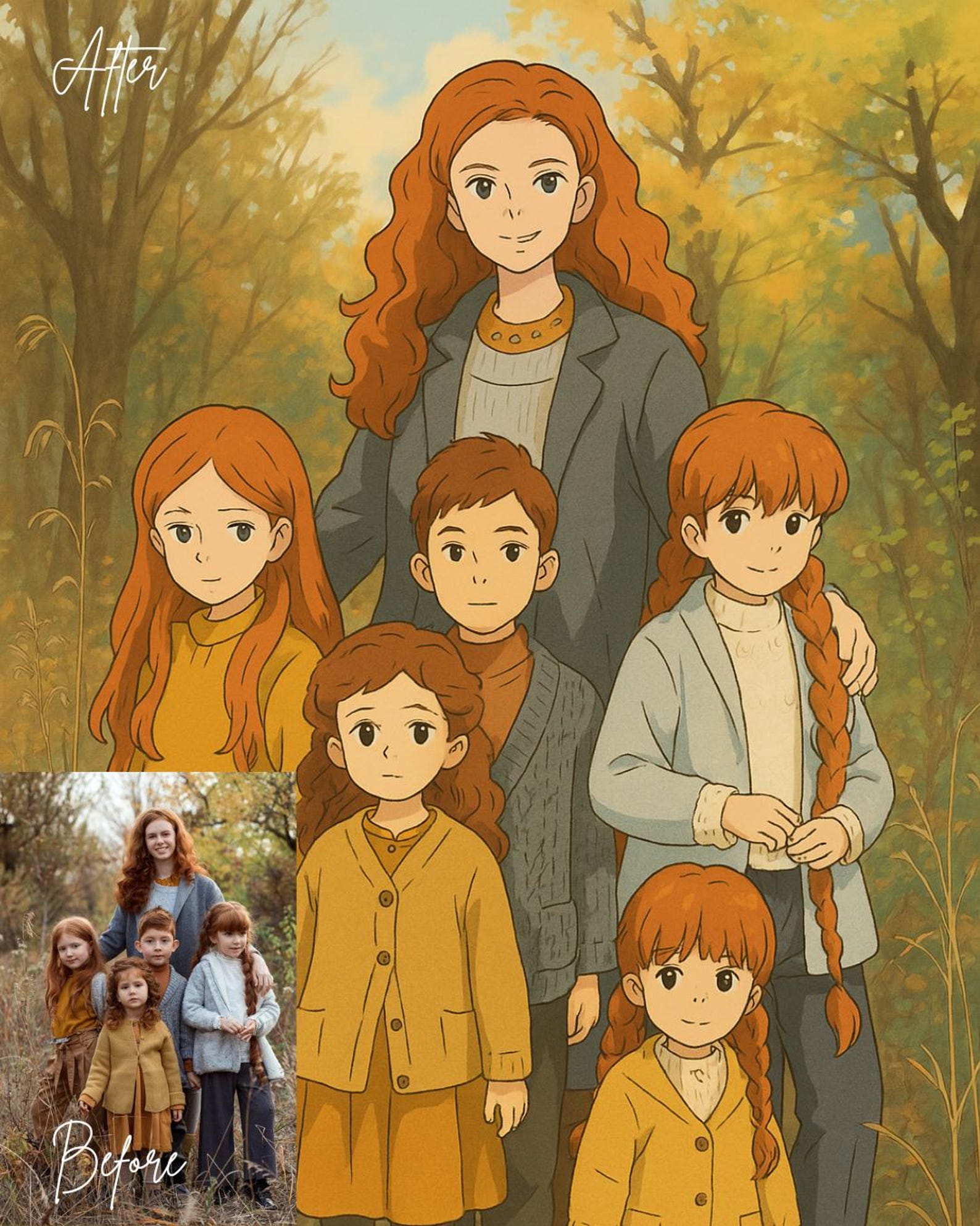 Custome Ghibli Art 5 Image Combo || Convert Your Simple Image to a ...