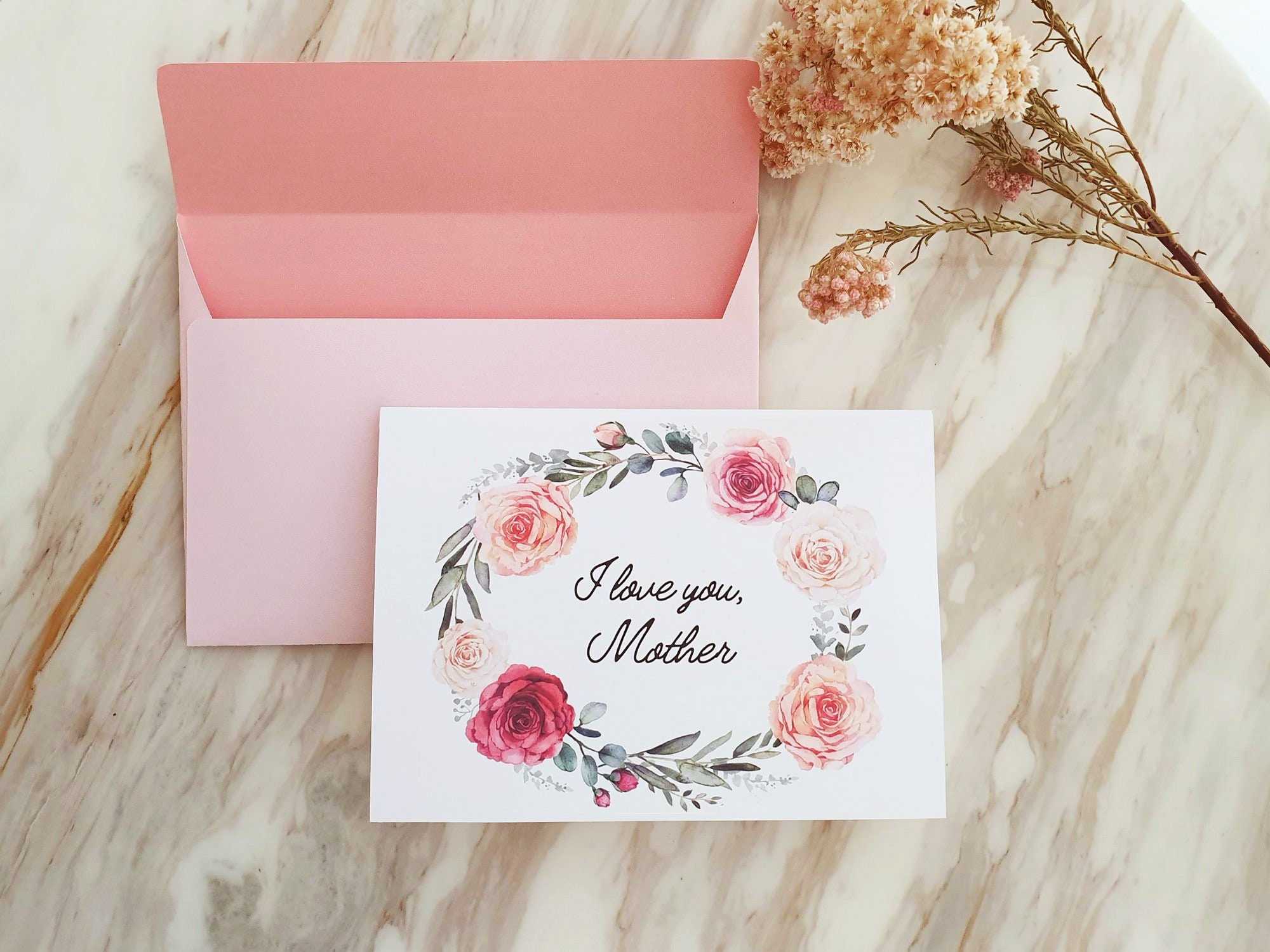 Printable 7x5 Pink Envelope Template 5x7 Size Double-sided - Etsy