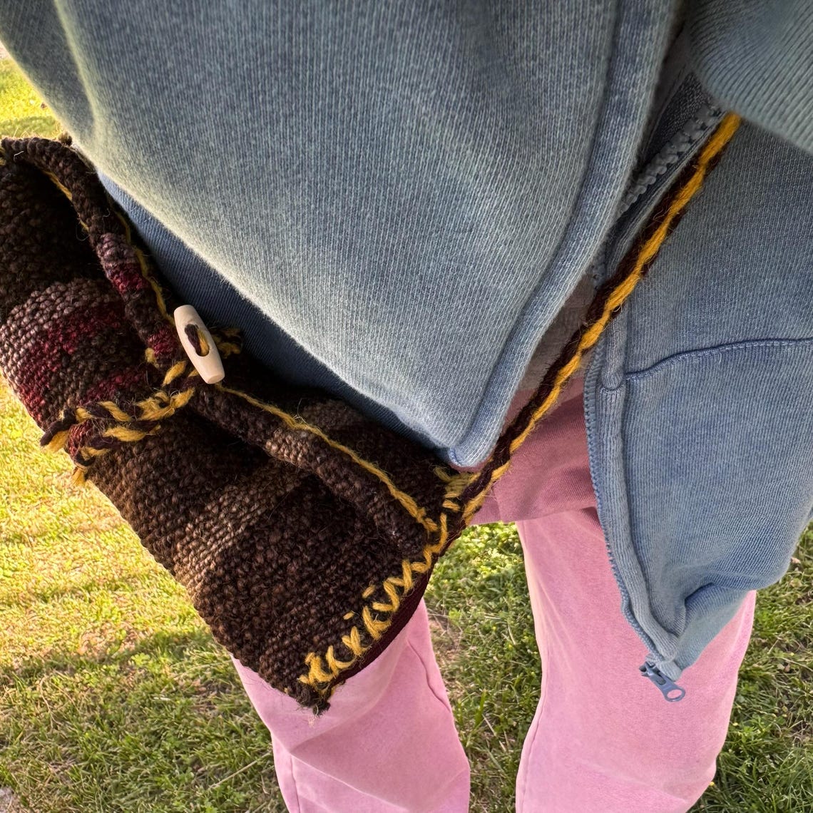 Handwoven Yak Wool Bag – Tibetan Shoulder Pouch, Boho Tribal Crossbody ...
