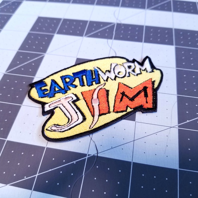 Earthworm Jim 4 Inch Iron On/sew on Embroidered Patch - Etsy