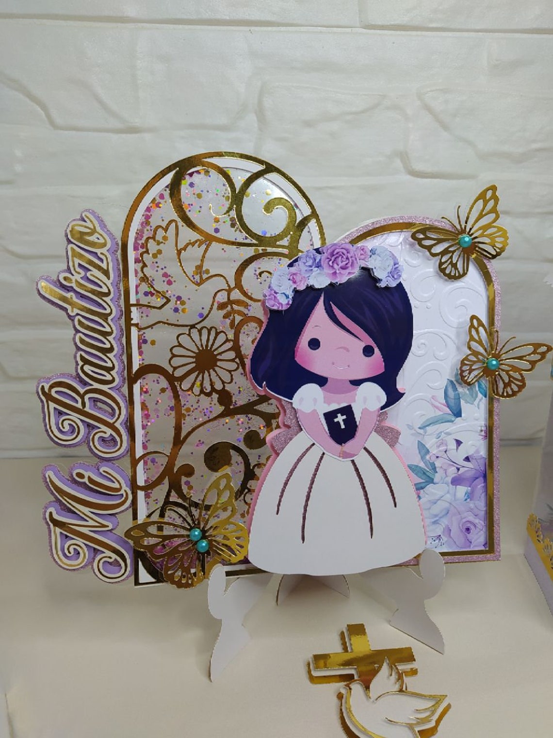 Toppers para bautizo topper bautizo caketopper calado bautizo topper ...