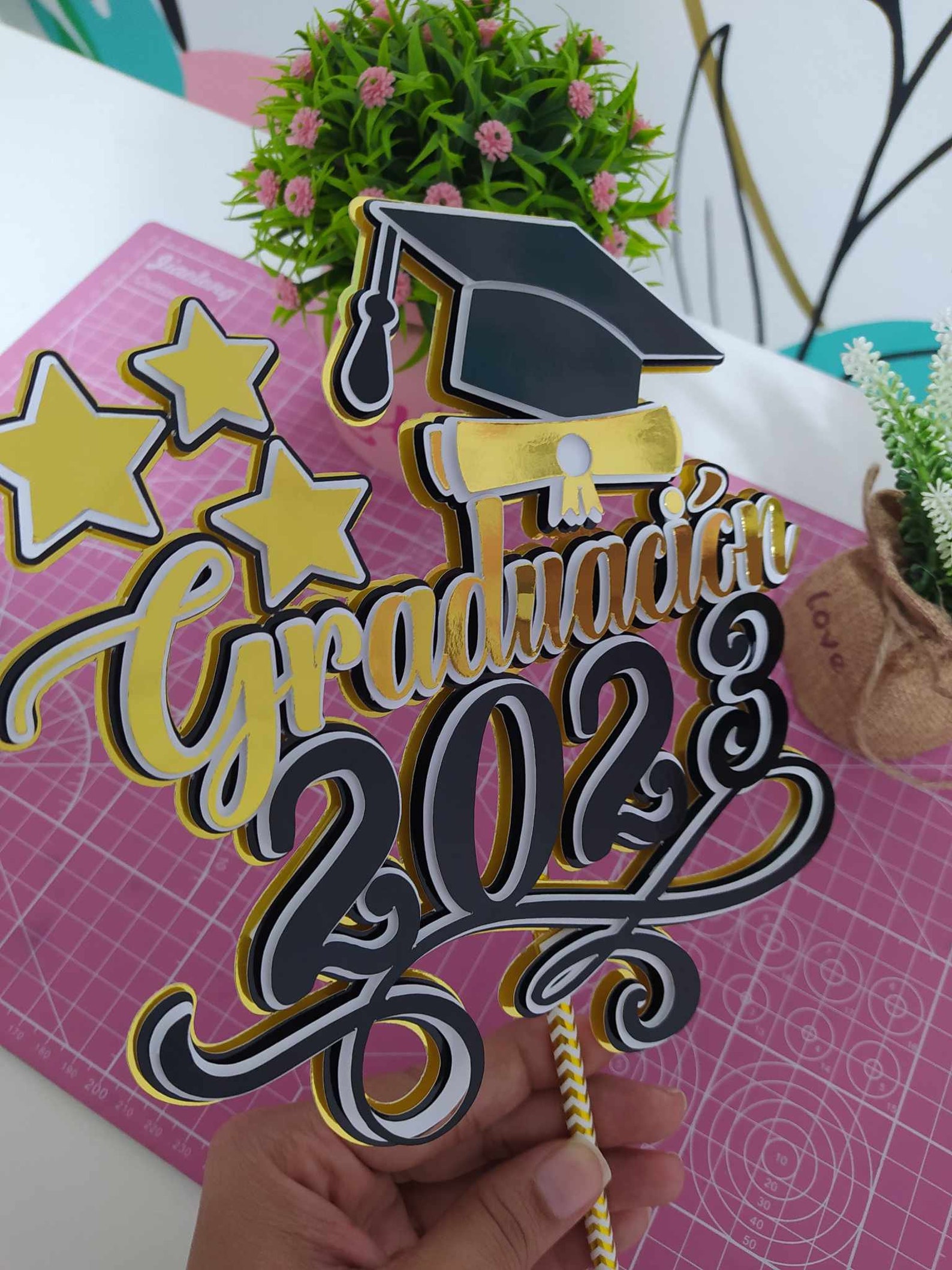 Toppers graduacion templates cute files graduacion graduados - Etsy México