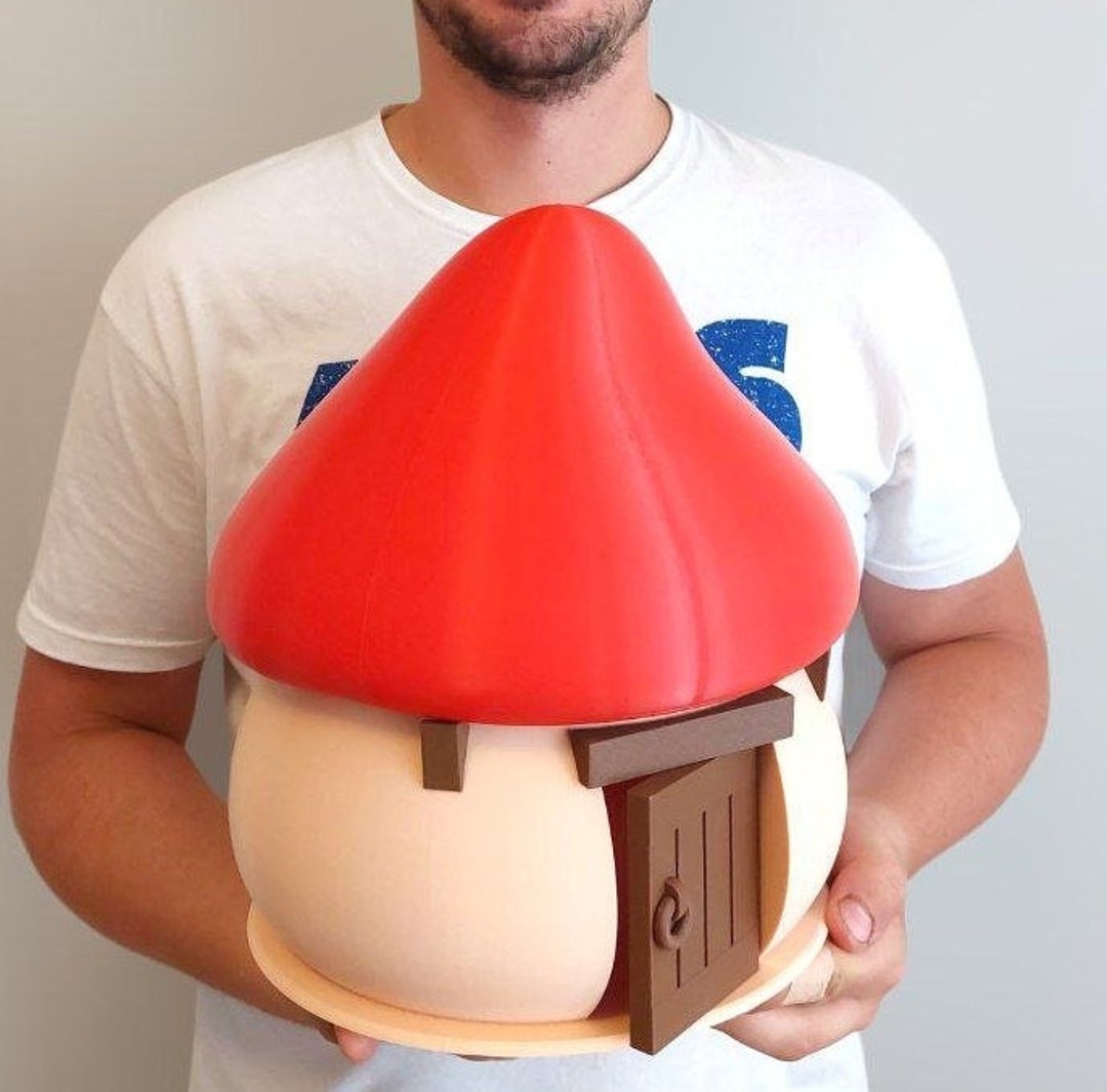 GIANT! Smurf House 3D Printed - Etsy