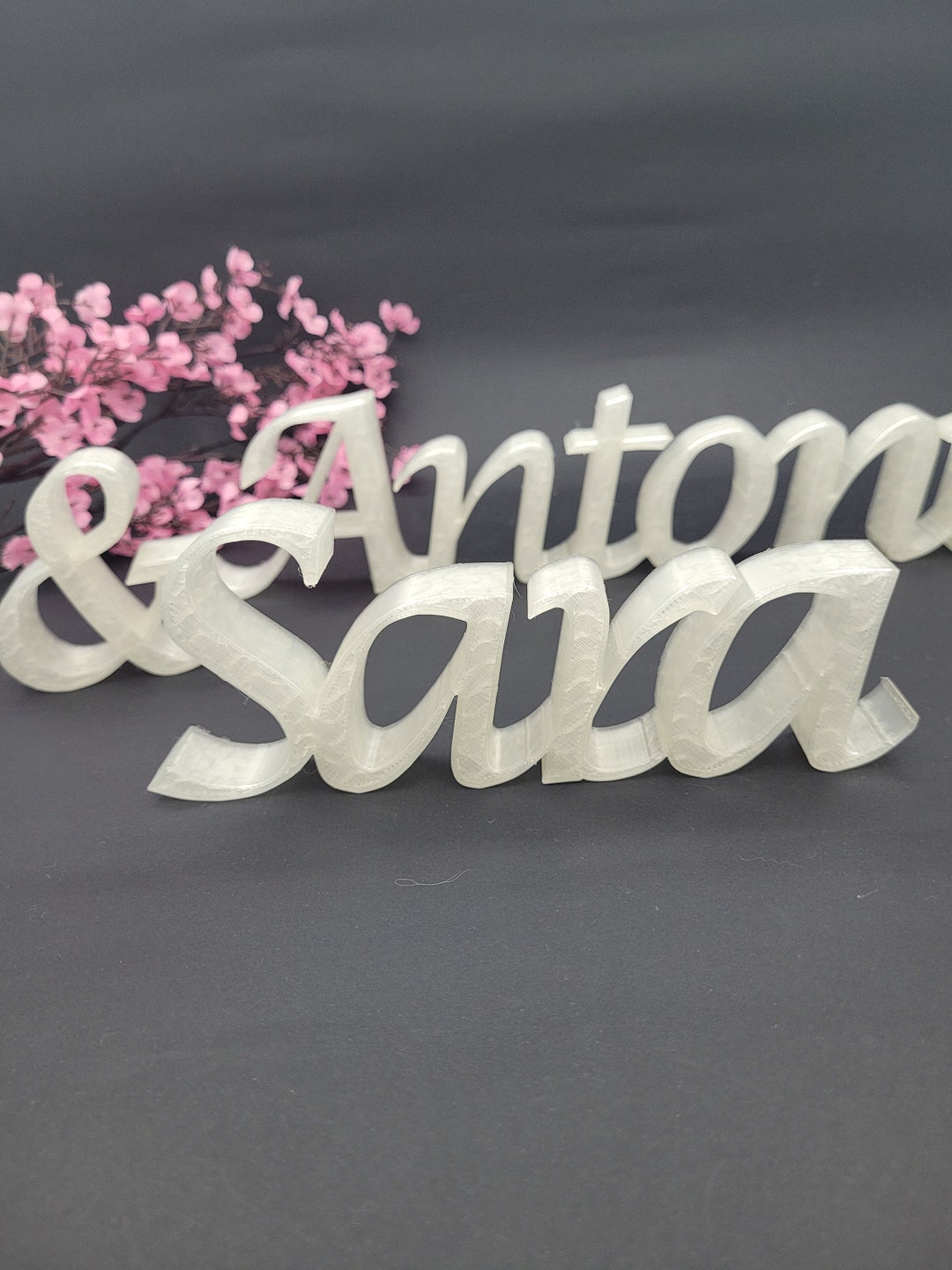 Personalized 3D Printed Names for Your Dream Wedding Decor - Etsy
