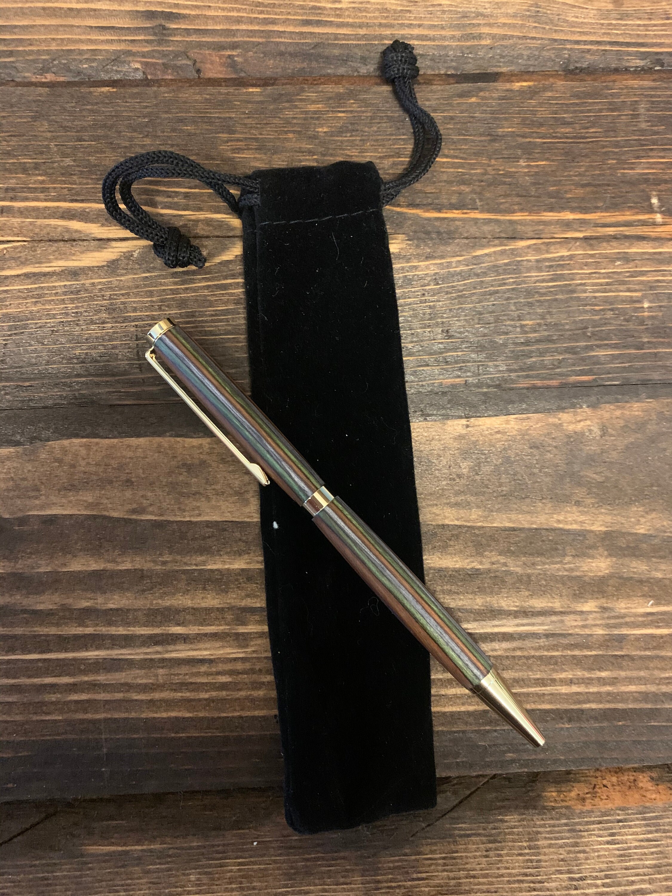 Stylo à bille artisanal- Stylo à bille multicolore-Stylo en bois tourné ...