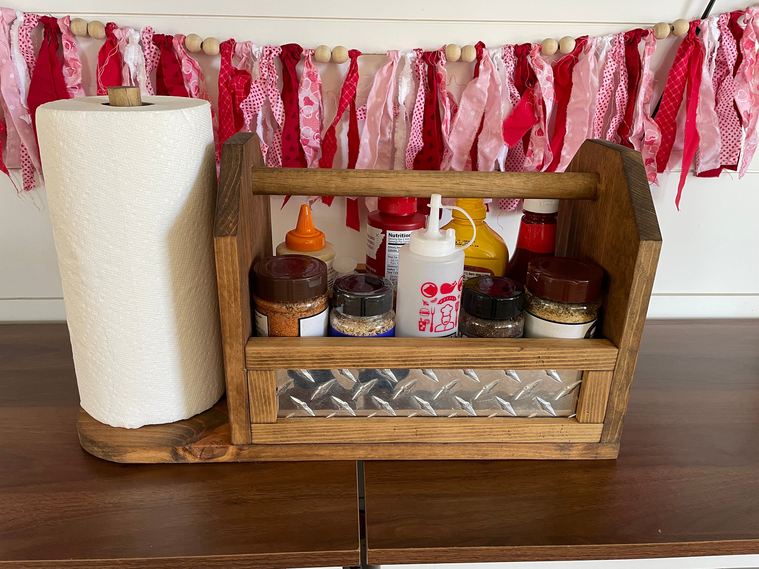 Barbecue Caddy - Black Stone Caddy - Etsy