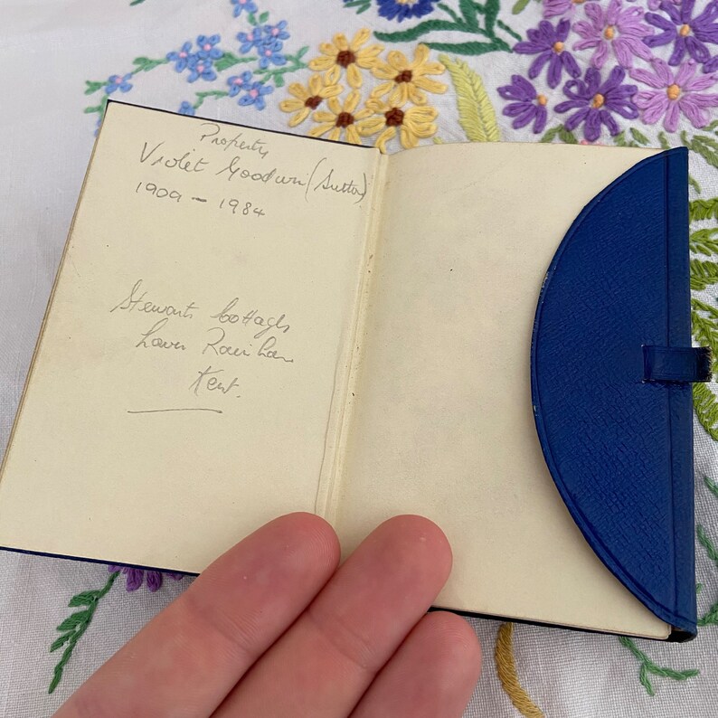 RARE Antique Book the Birthday Scripture Text Book 1800s Blue Gilt ...