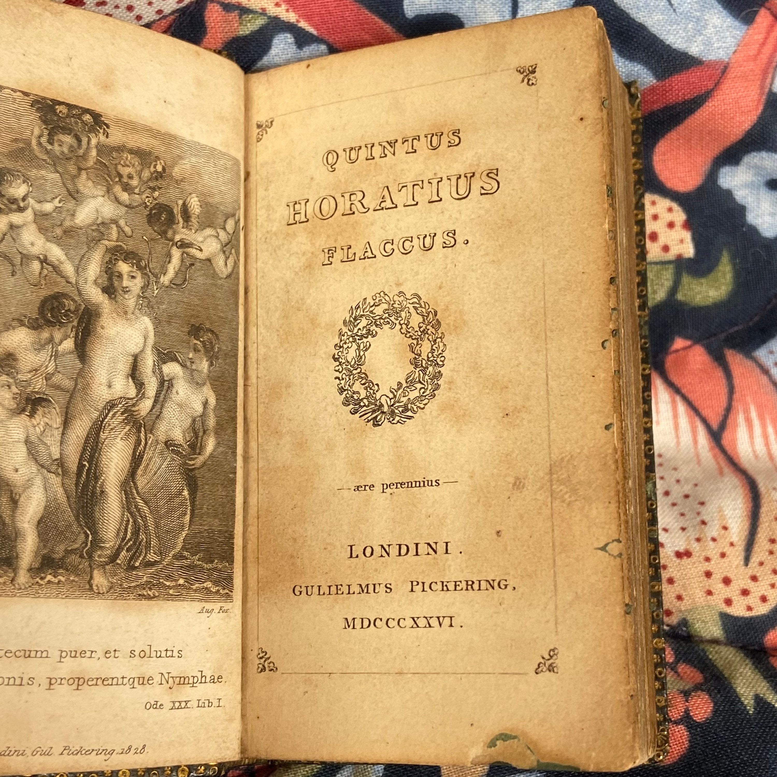 RARE Antique Miniature Book Quintus Horatius Flaccus 1826 - Etsy