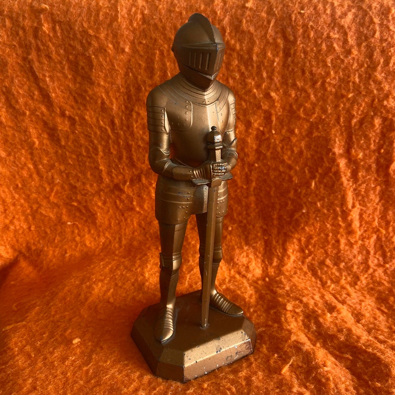 RARE ANTIQUE Large 1920s KNIGHT Table Lighter 10" England Würrtemberg ...