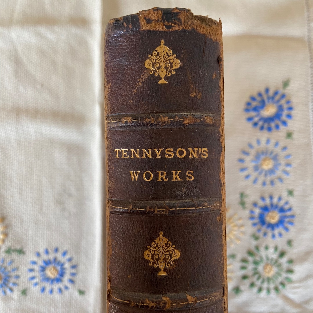 RARE Antique Book TENNYSON'S WORKS Alfred Lord Tennyson Poetry 1884 ...