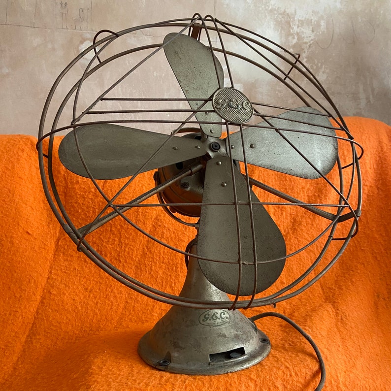 RARE Large 1930s Antique GEC Electric Fan for Renovation 18" Beautiful ...