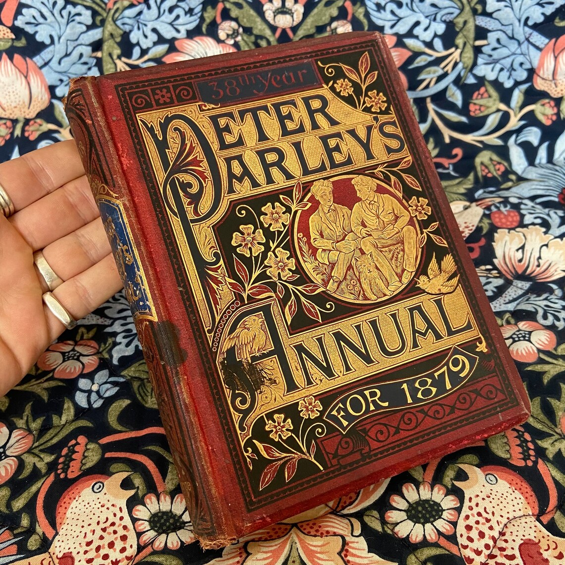 RARE Antique Book Peter Parley's Annual 1879 Beautiful Gilt Leather ...
