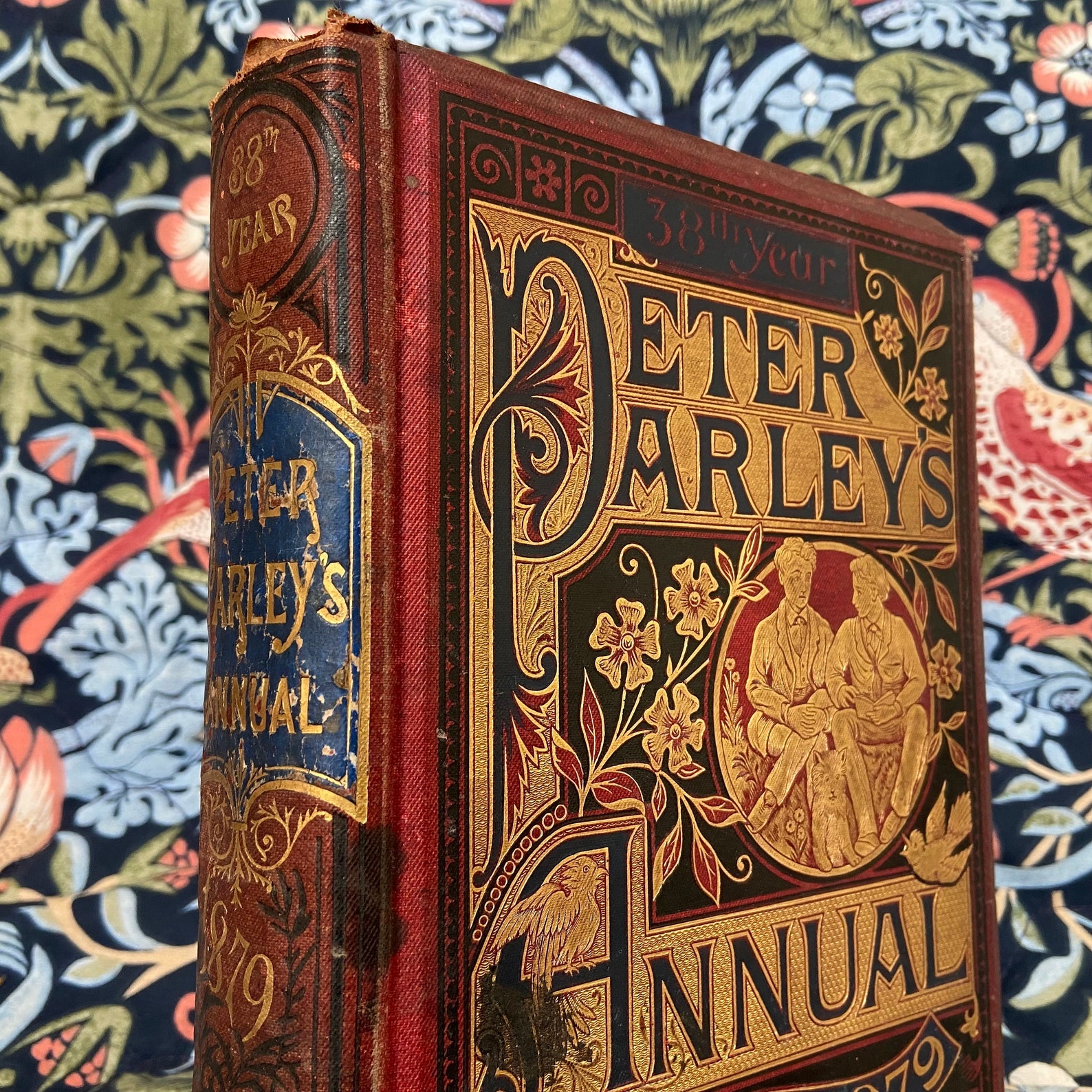 RARE Antique Book Peter Parley's Annual 1879 Beautiful Gilt Leather ...