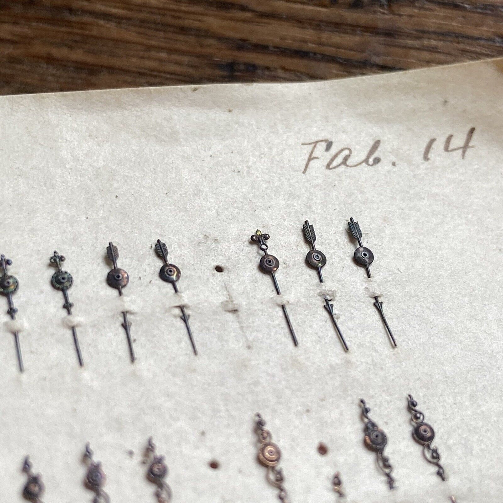 Very Rare Antique Victorian Pocket Watch Hands New Old Stock Watchmaker ...