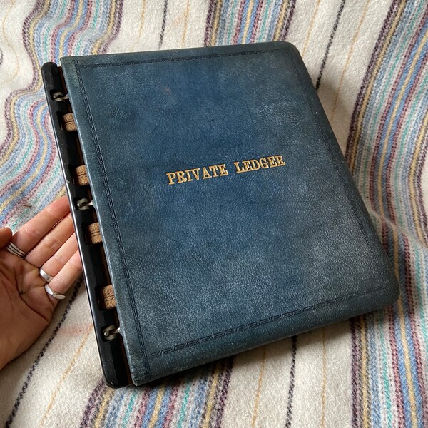 Leather Ledger Book - Etsy