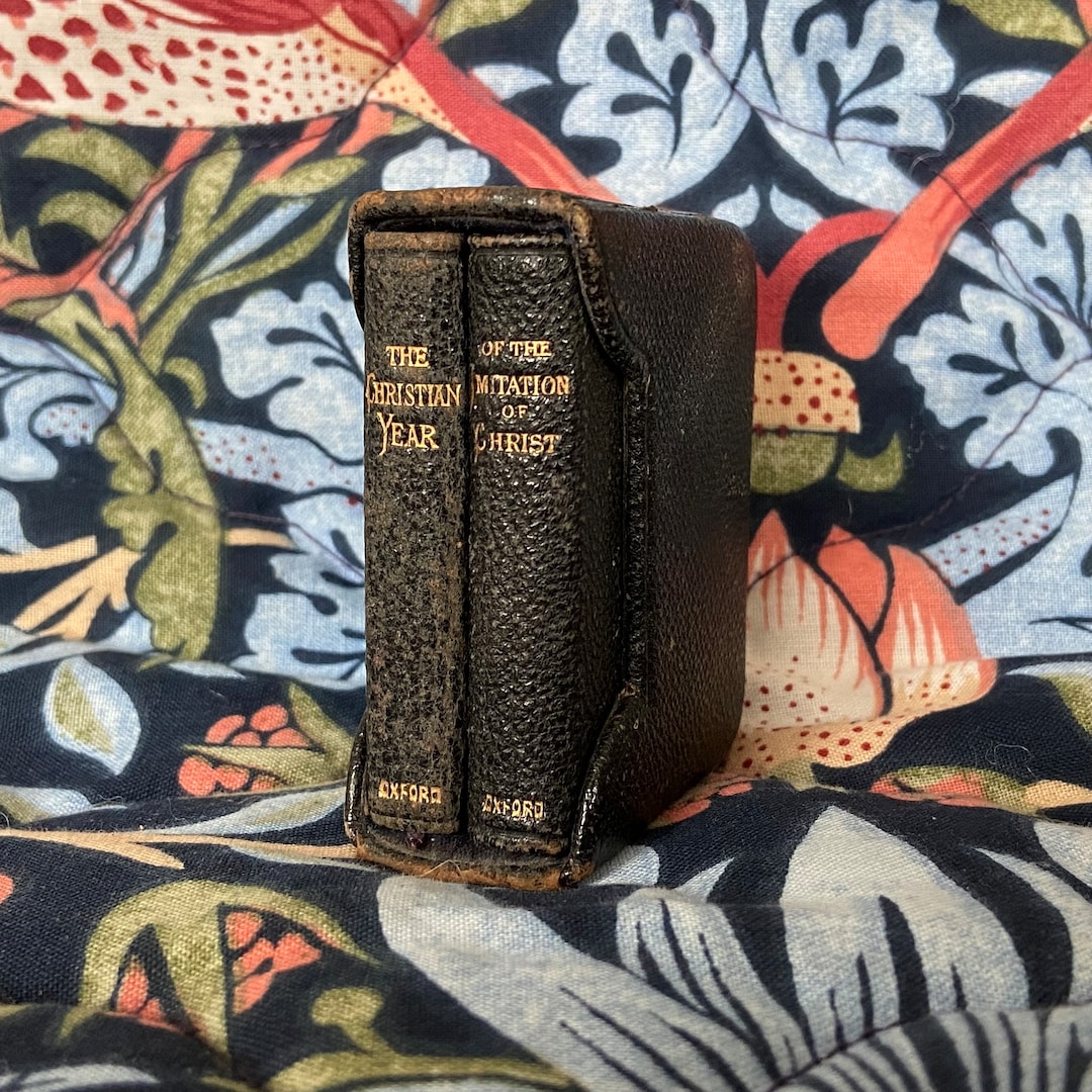 RARE Antique Miniature Leather Book Set Oxford University - Etsy