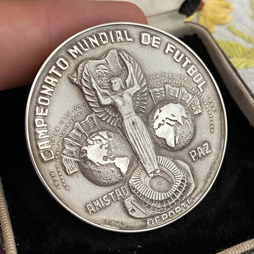 VERY RARE Solid Silver MEXICO 1970 Football World Cup Medal Coin Beautiful - Etsy