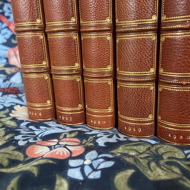 RARE BEAUTIFUL Antique Book Set Samuel Butler 10 BOOKS Gilt Gold ...
