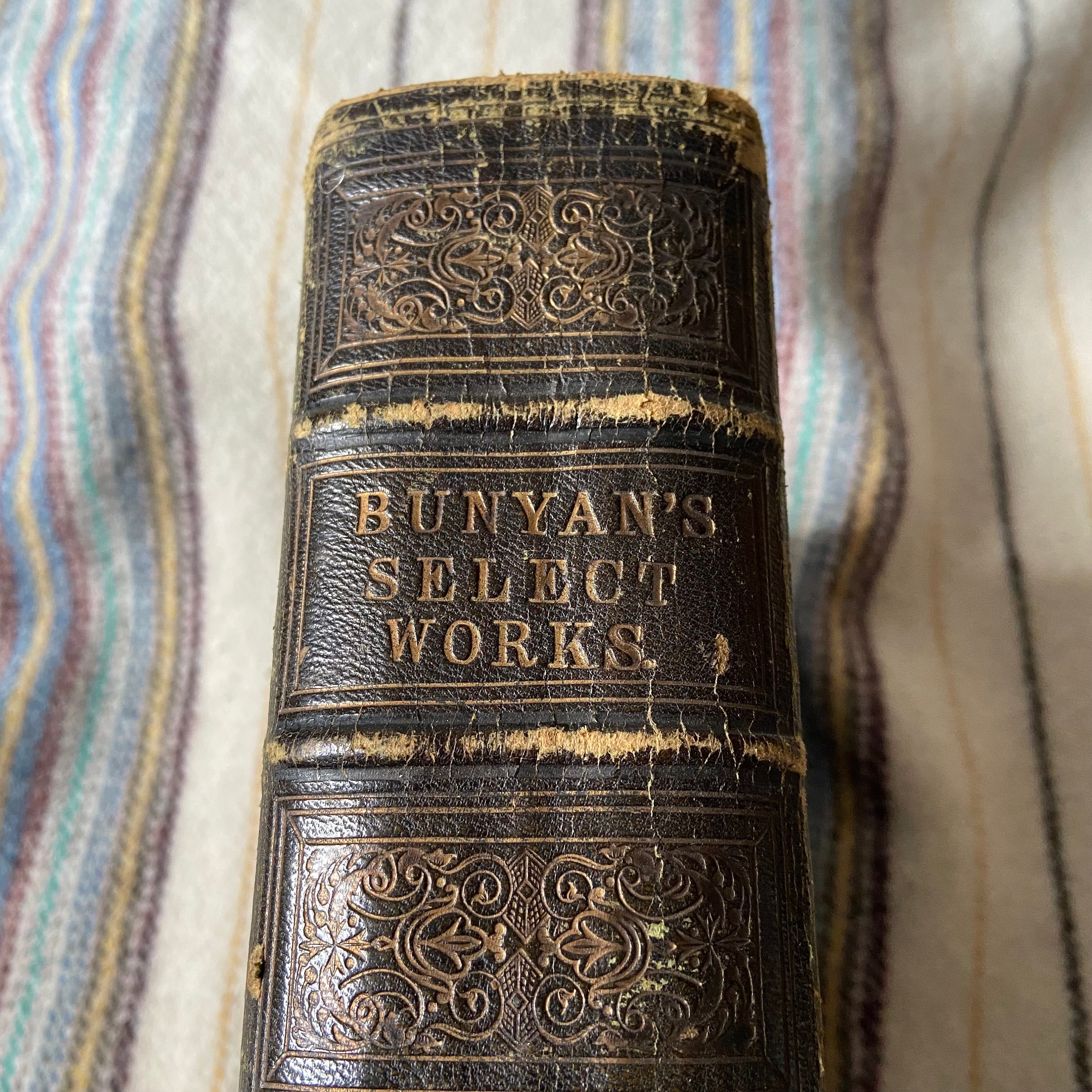 RARE Antique Book Large JOHN BUNYAN'S Select Works One Hundred Engravings 11 1800s - Etsy