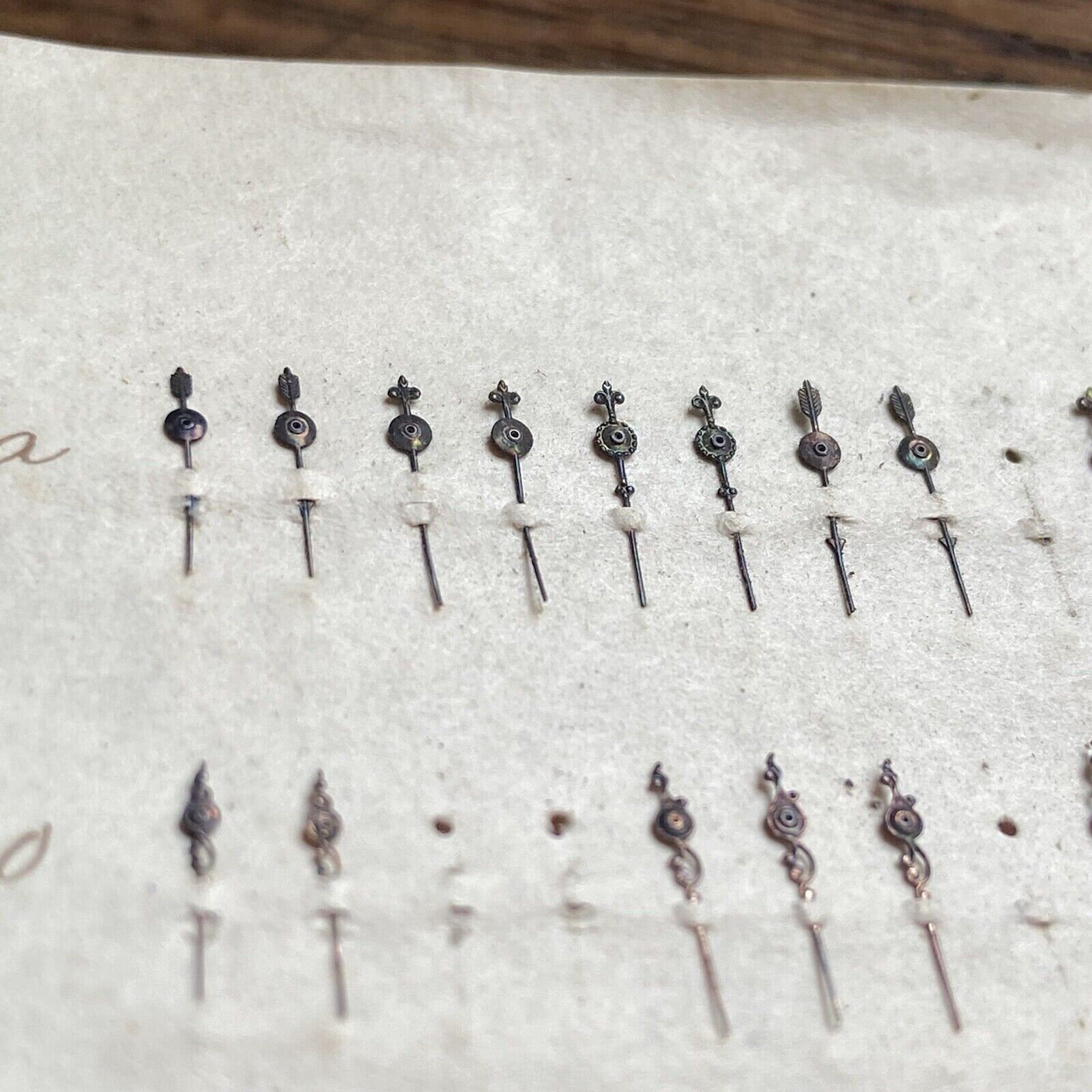 Very Rare Antique Victorian Pocket Watch Hands New Old Stock Watchmaker ...