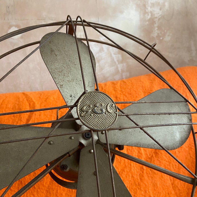 RARE Large 1930s Antique GEC Electric Fan for Renovation 18" Beautiful ...