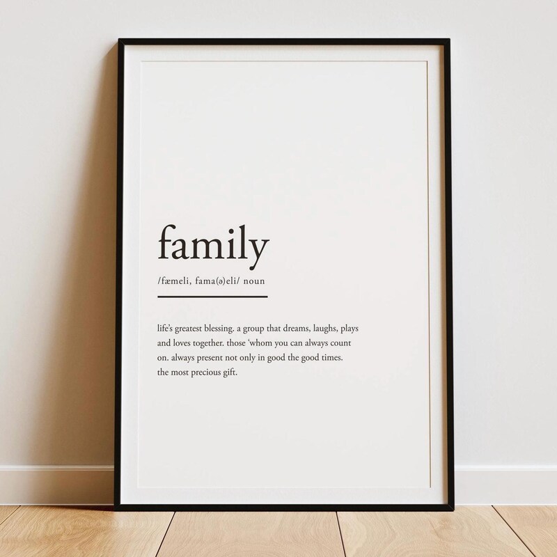 Family Definition - Etsy