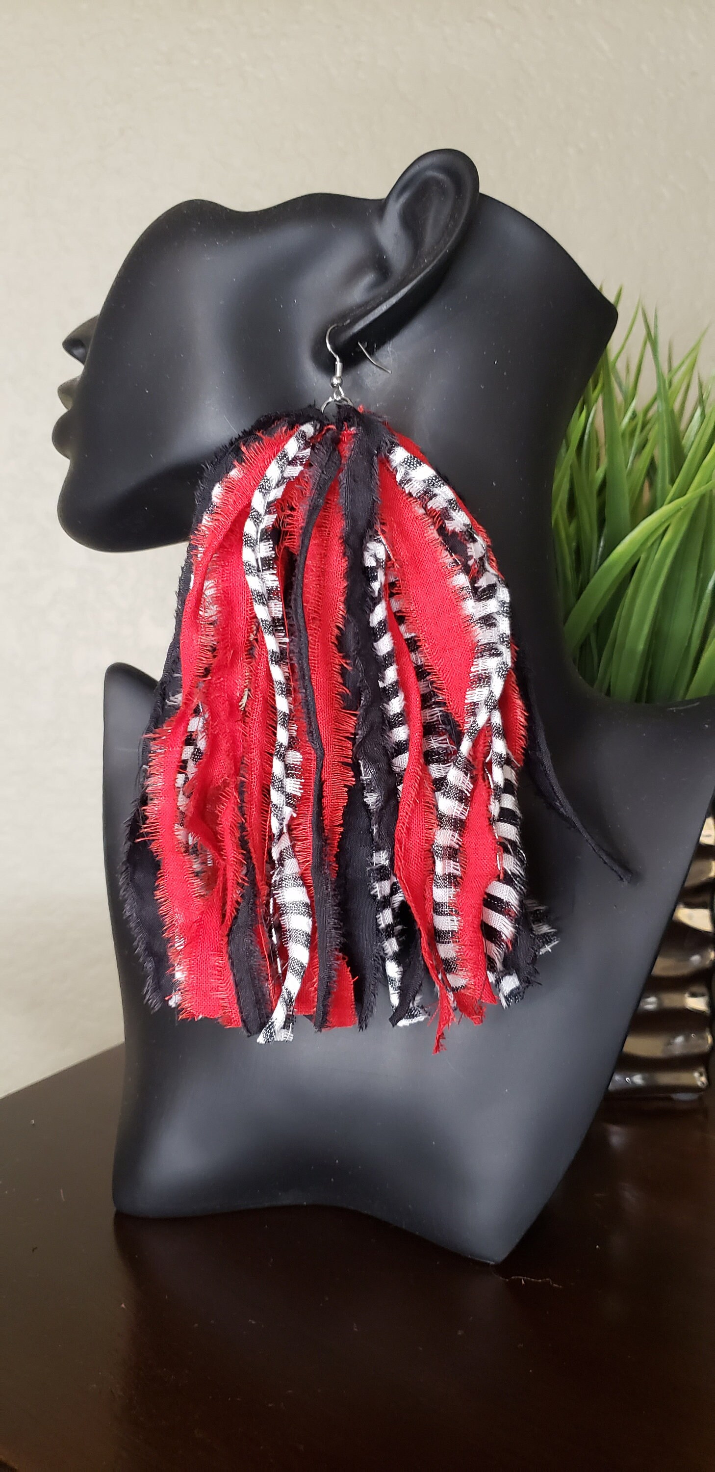 Statement Earrings, Fabric Earrings, Bold Earrings, Trendy Earrings ...