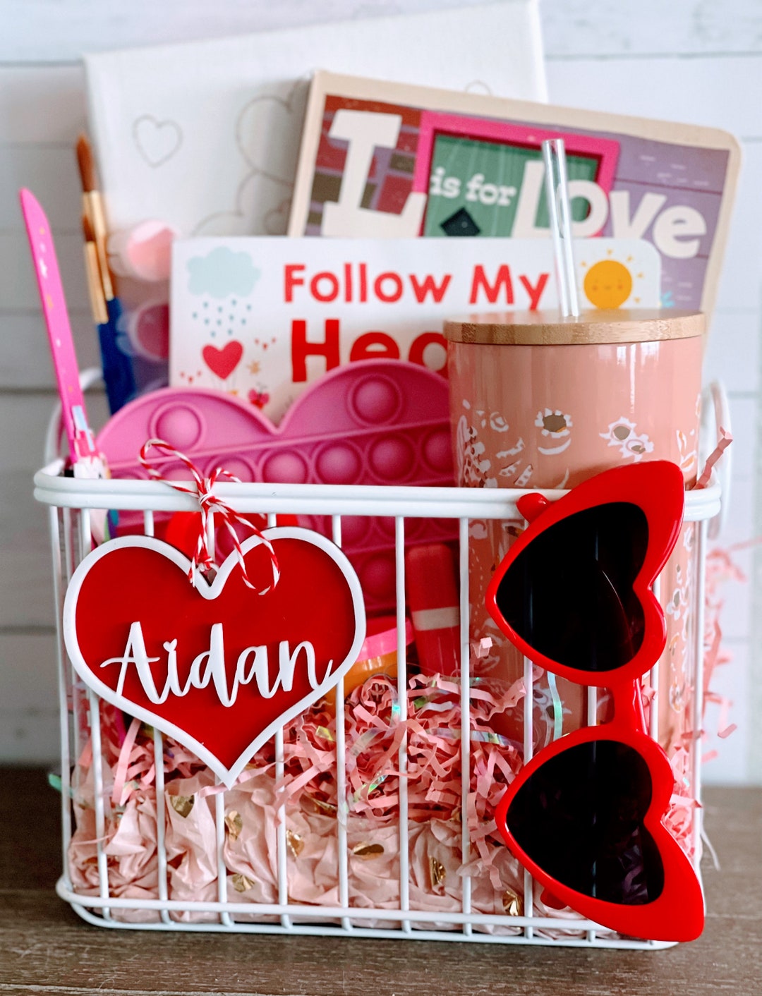 Valentines Day Heart Tags Valentines Basket Valentines for Kids ...
