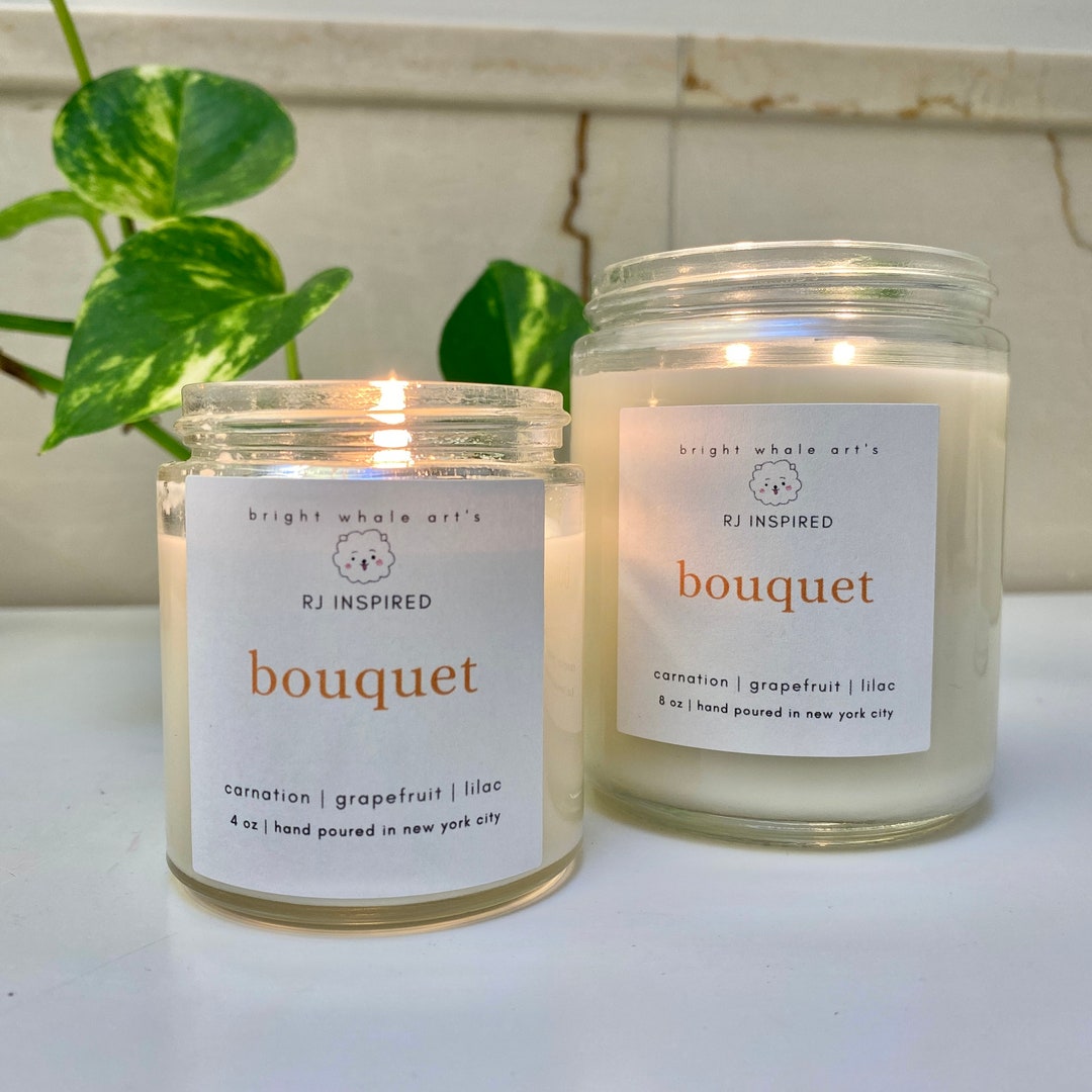 RJ Inspired Candle BT21 Inspired Carnation, Grapefruit, Lilac Scented ...