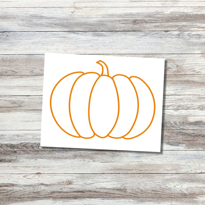 Pumpkin Vinyl Decal - Etsy