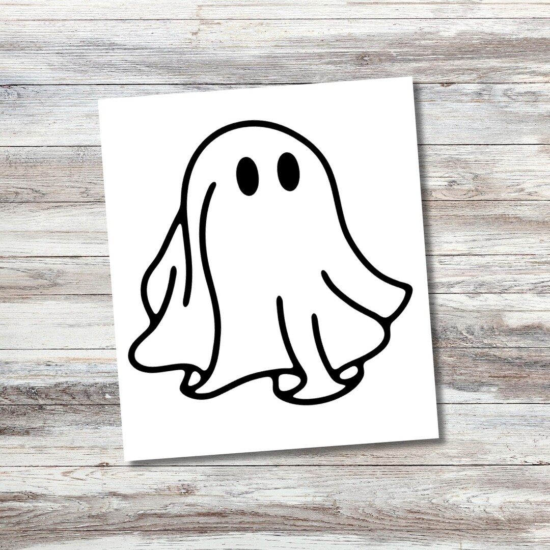 Ghost Vinyl Decal | Halloween Decal - Etsy