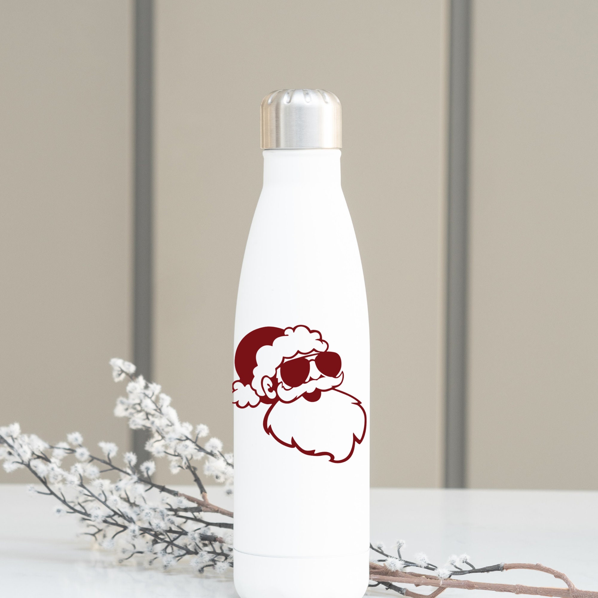 Cool Santa Vinyl Decal | Christmas Decal - Etsy
