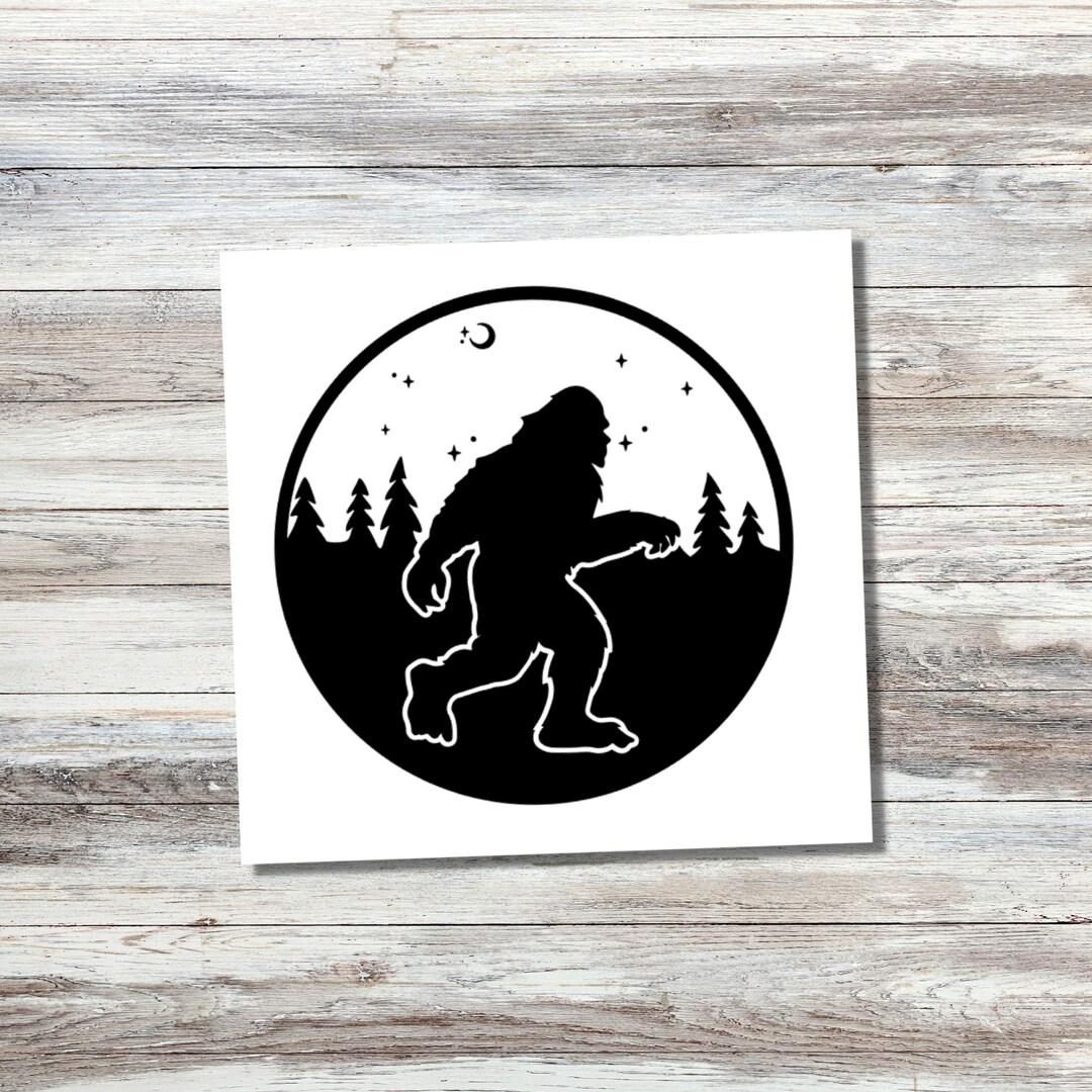 Sasquatch Night Vinyl Decal - Etsy