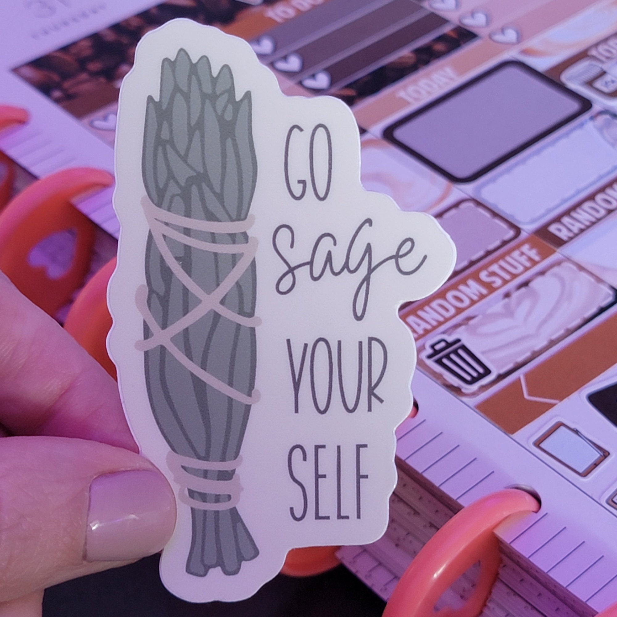 Go Sage Yourself Die Cut Vinyl Sticker Sage Burning Sticker - Etsy