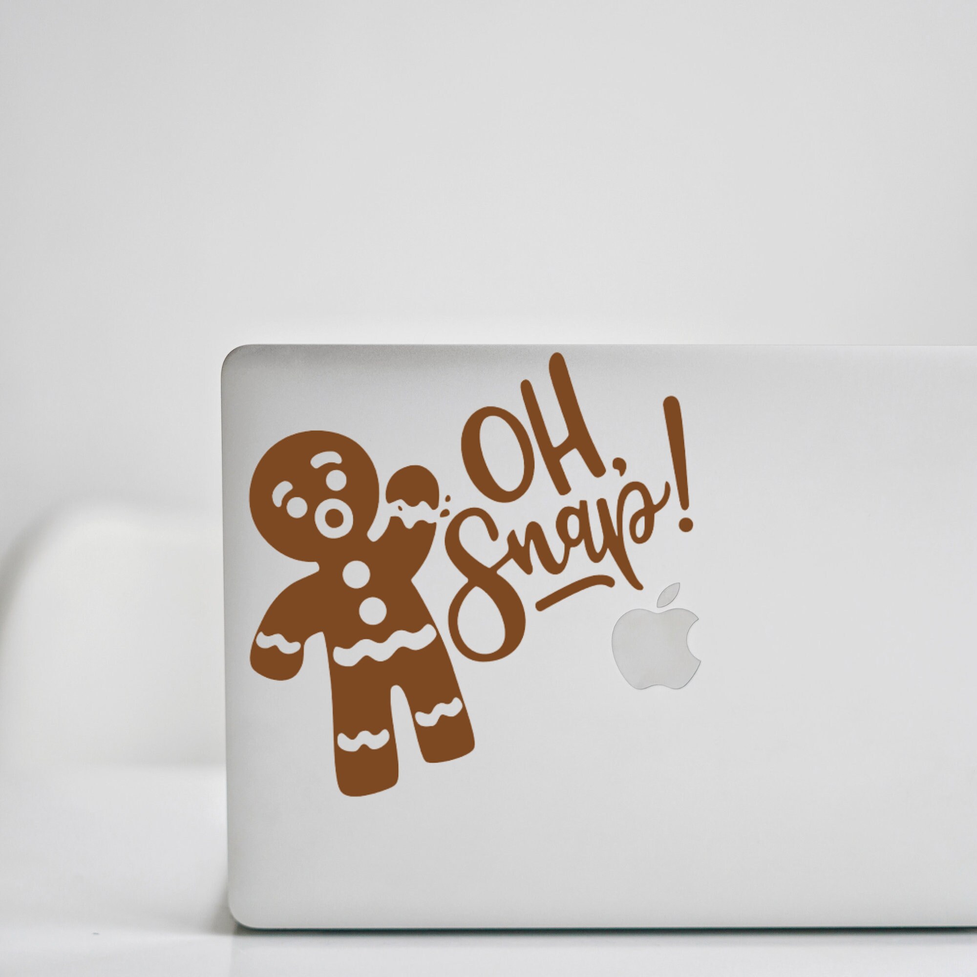 Oh Snap Vinyl Decal | Christmas Decal | Gingerbread Man - Etsy