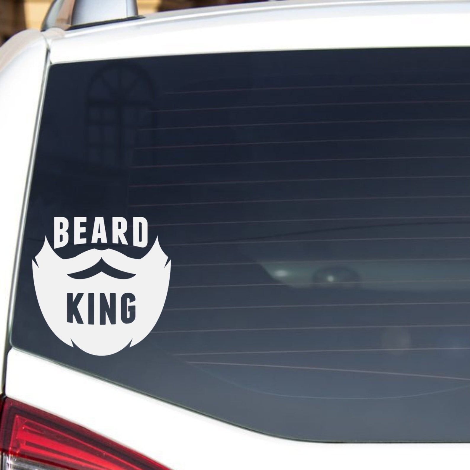 Beard King Vinyl Decal - Etsy