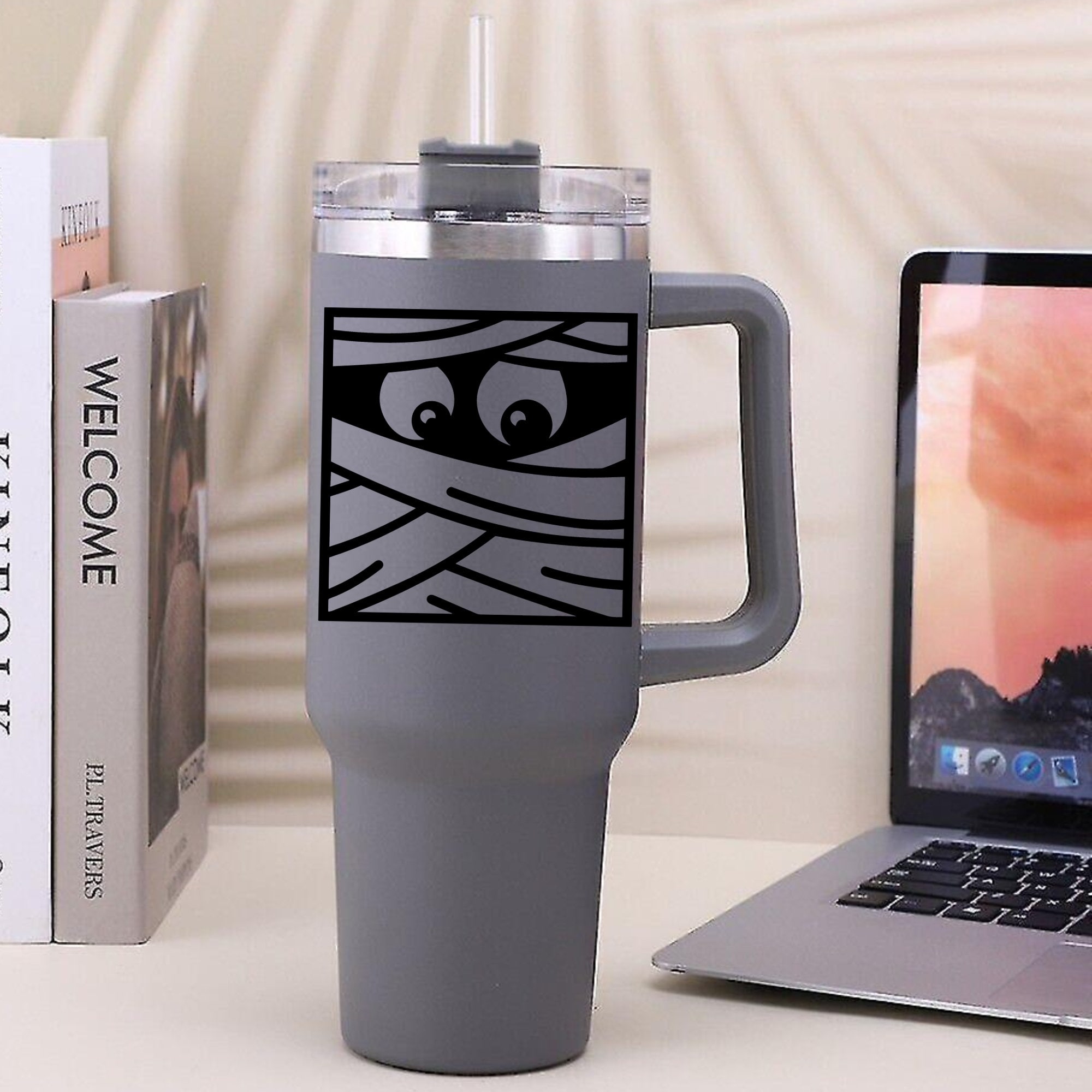 Mummy Eyes Vinyl Decal Halloween Decal - Etsy