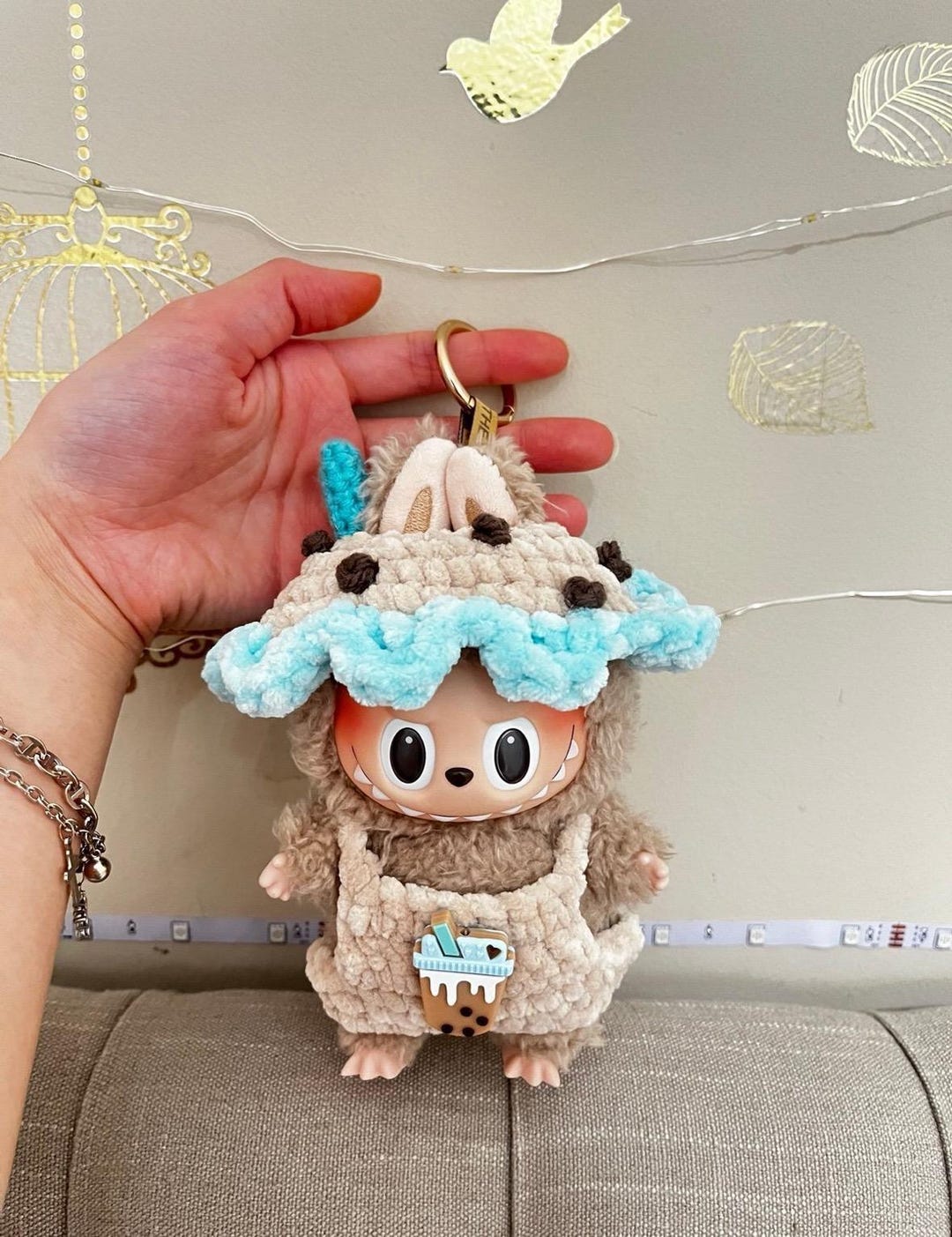 Handmade Crochet Labubu Macaron Outfits Custom Made Super Soft (DOESN’T ...
