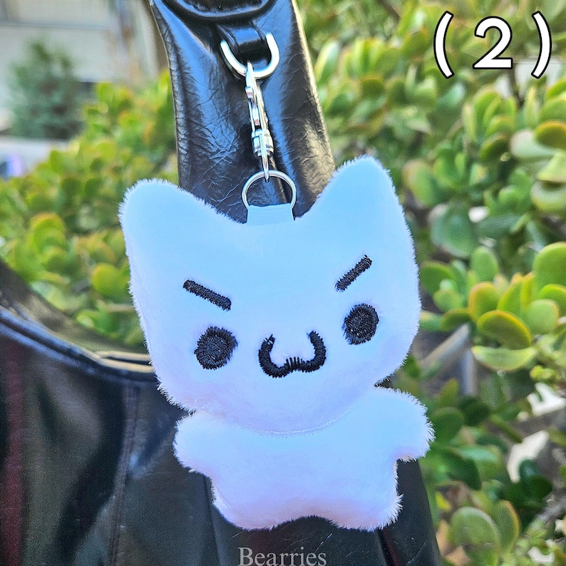 Kaomoji Emoticon Emoji Cat Plush Keychain Bag Charm {SERIES 1} - Etsy