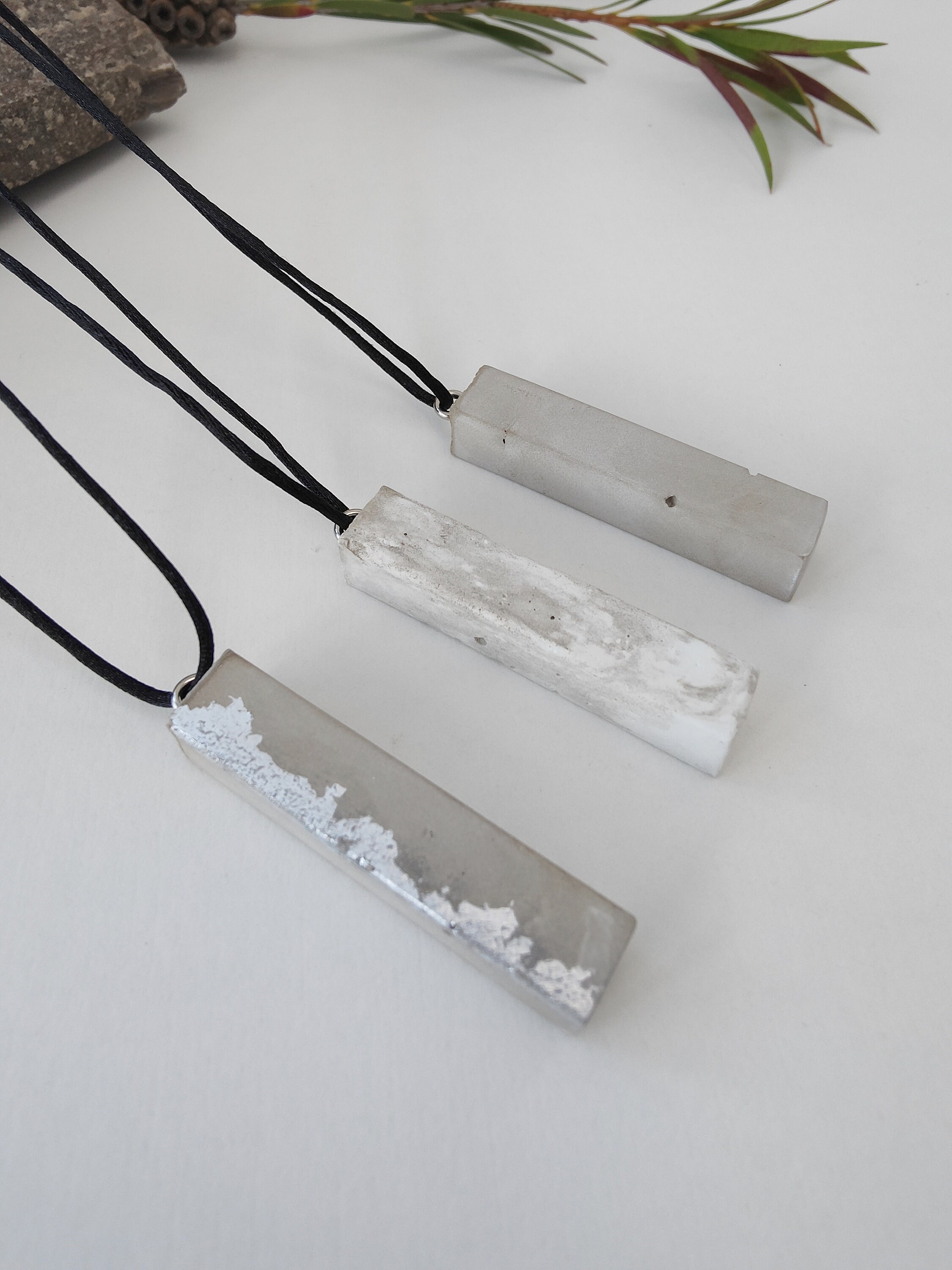 Concrete Jewellery Pendant Necklace - Etsy
