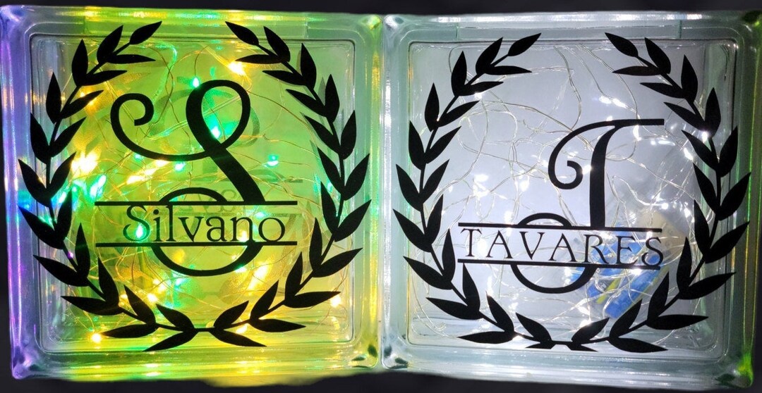 Decorative Glass Block W/ LED Fairy Lights - Etsy