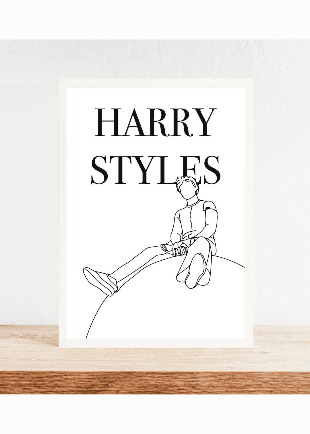 Line Art of Harry Styles as It Was Poster Instant Download - Etsy